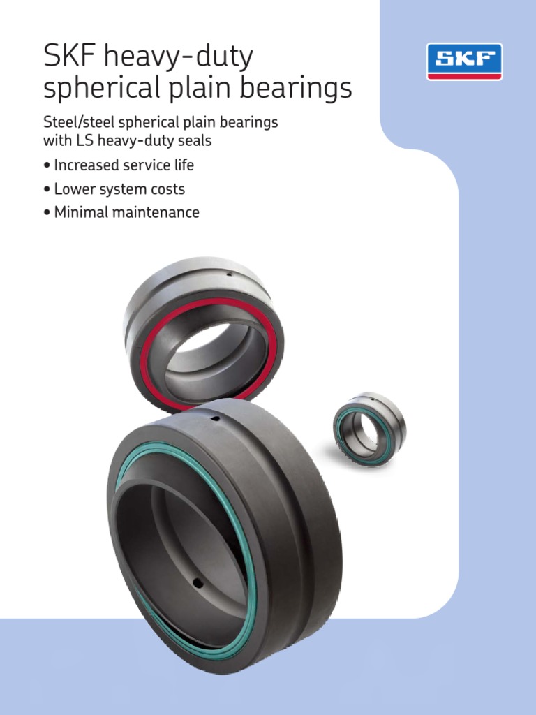 1 en SKF Heavy Duty Spherical Plain Bearings | PDF | Bearing (Mechanical) | Engineering Tolerance