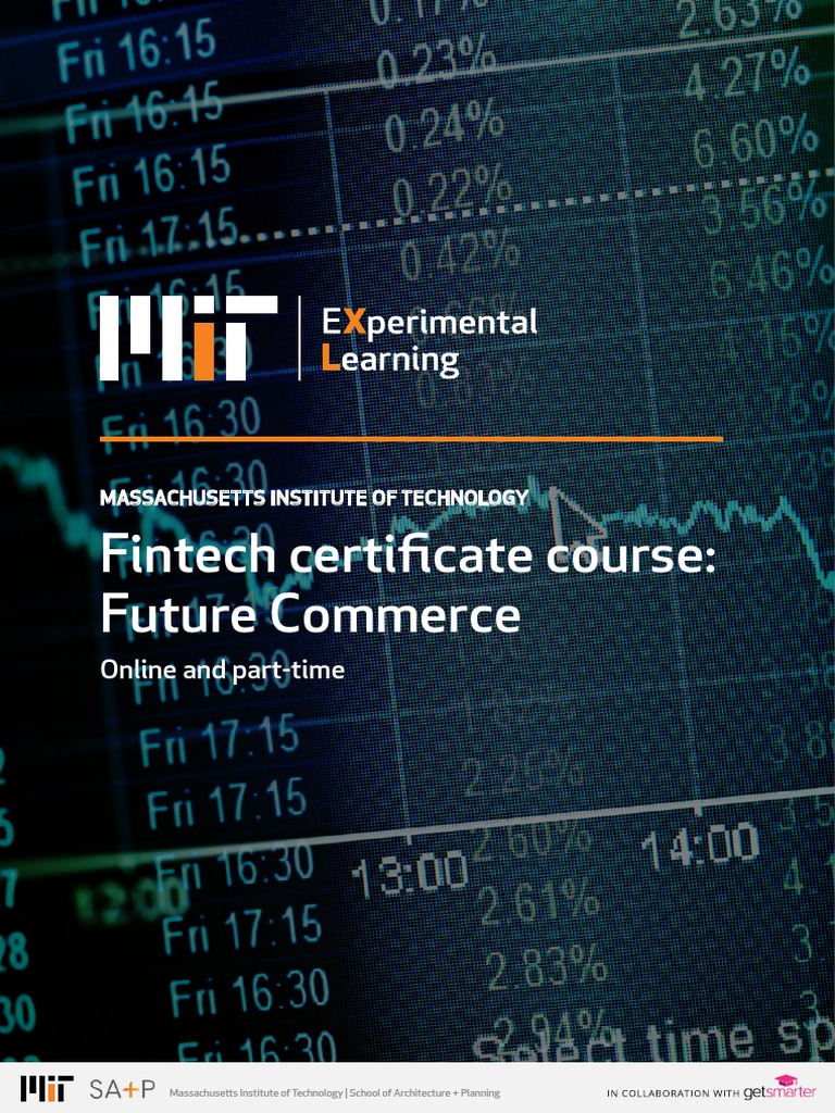 MIT Fintech Certificate Course Future Commerce Information Pack | PDF ...