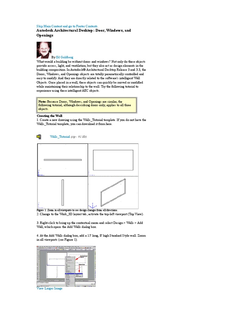 Skip Main Content and Go To Footer Content6 | PDF | Door | Tab (Gui)