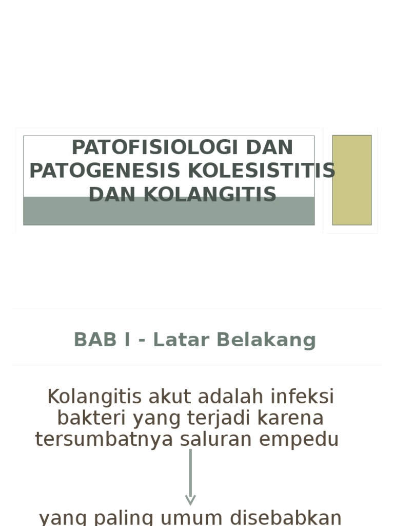 Kolangitis Kolelitiasis | PDF