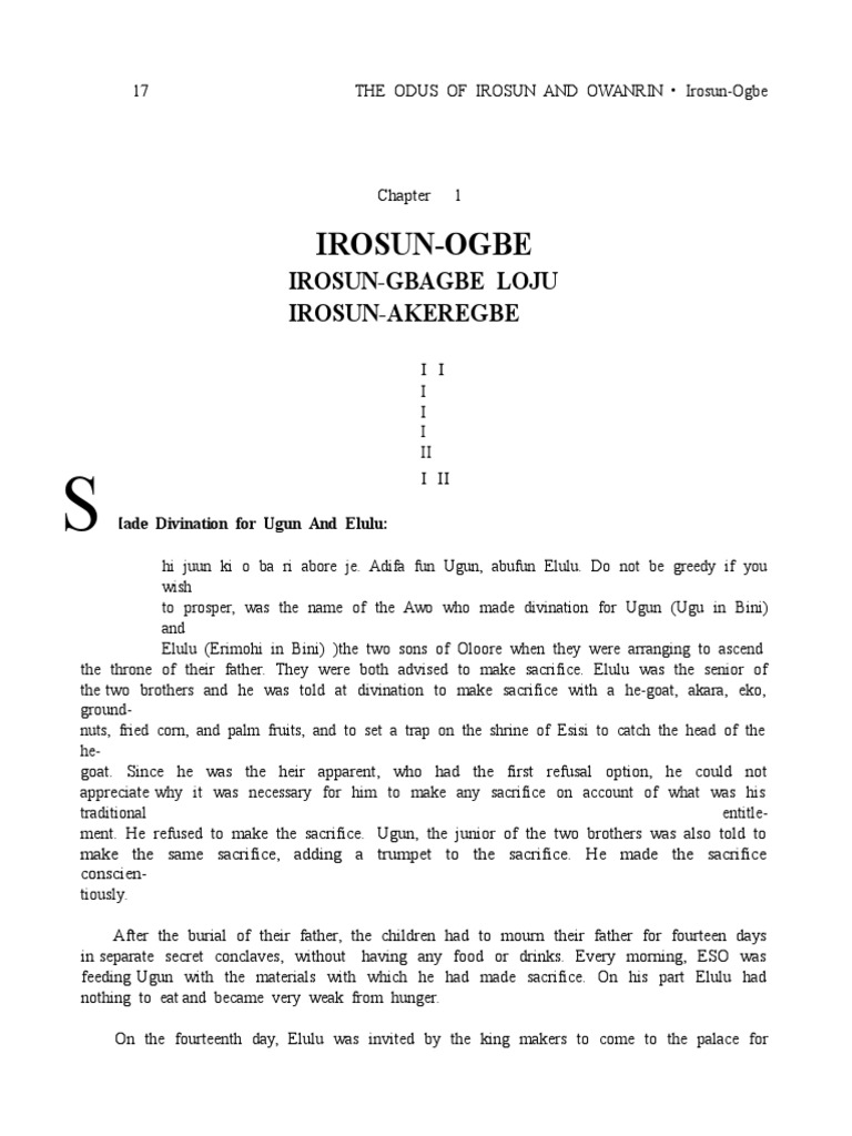 Irosun-Ogbe: Irosun-Gbagbe Loju Irosun-Akeregbe | PDF | Religion And Belief
