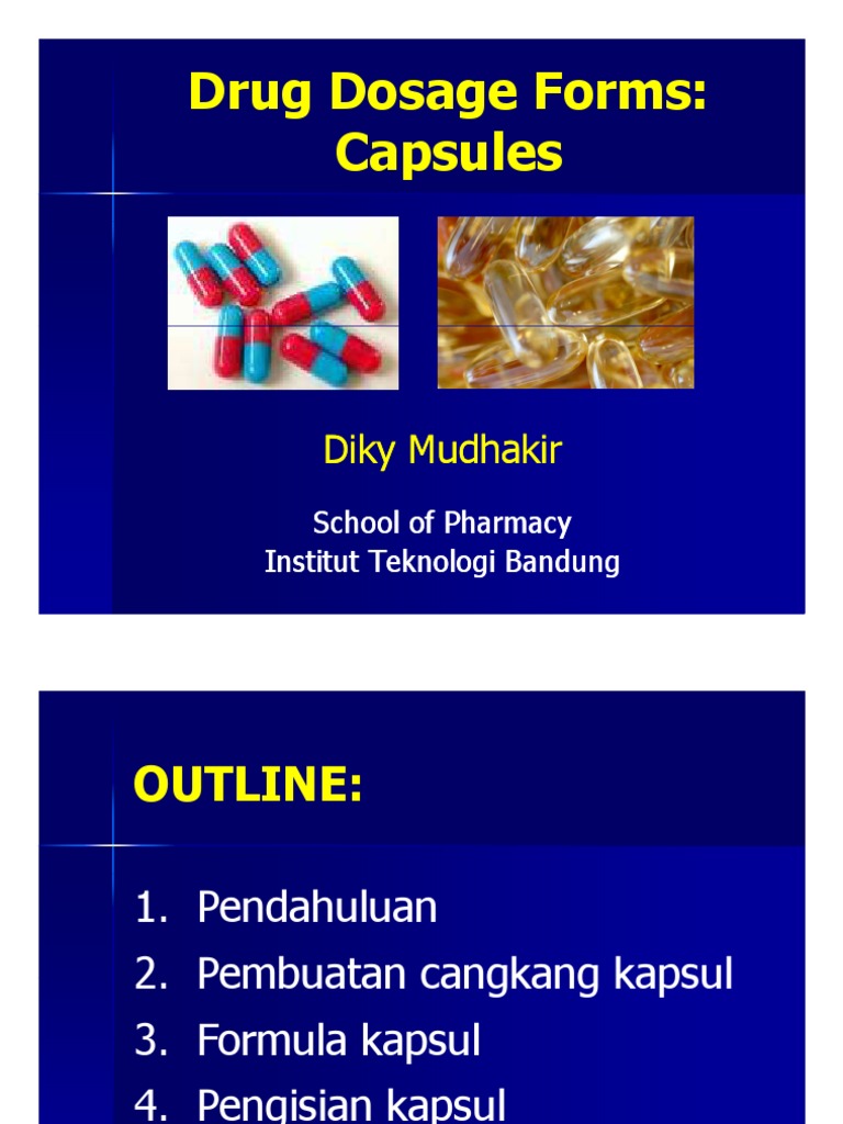 CAPSULE FORMULATION AND FILLING | PDF