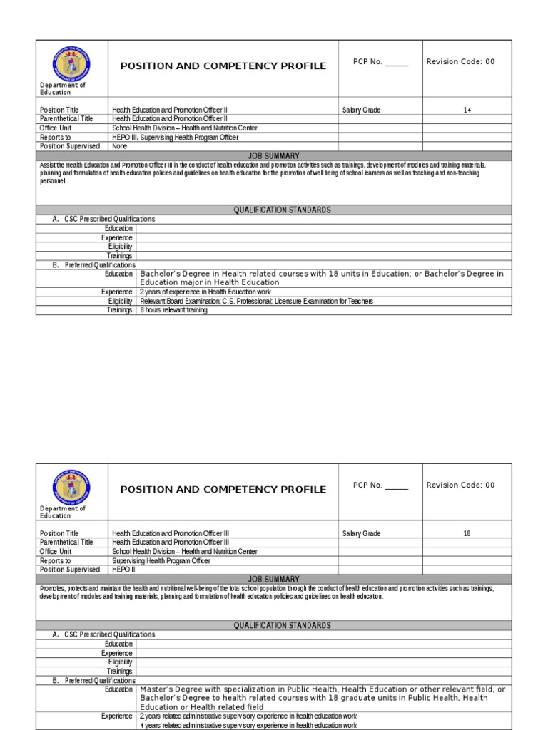 HEPO | PDF | Health Education | Academic Degree