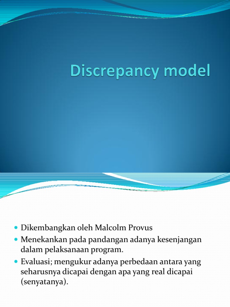 Discrepancy Model | PDF