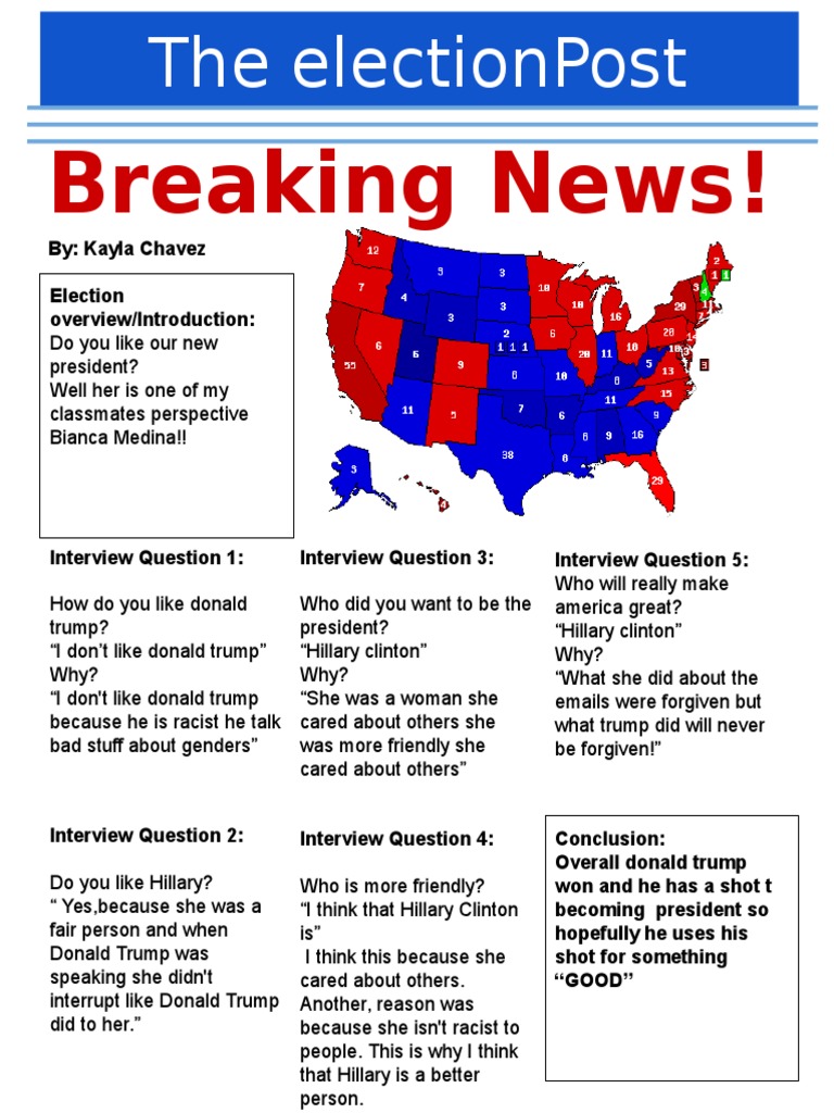 Election Results Newsletter Template - Kayla Chavez | PDF
