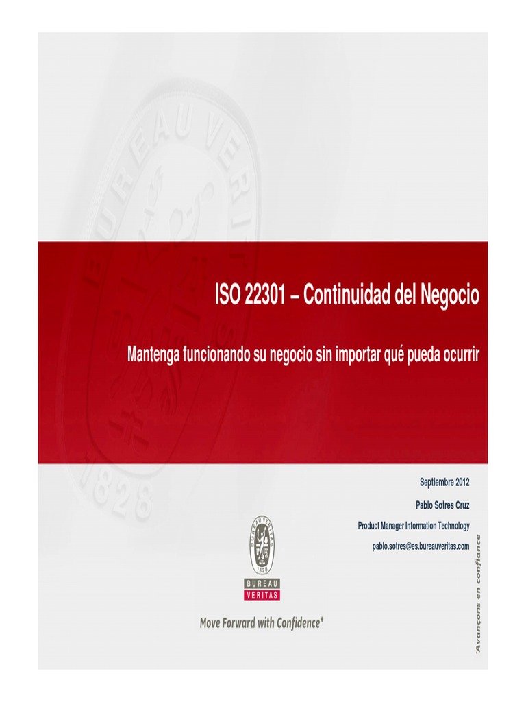 Continuidad - Negocio ISO 22301 PDF | PDF | Business | Science