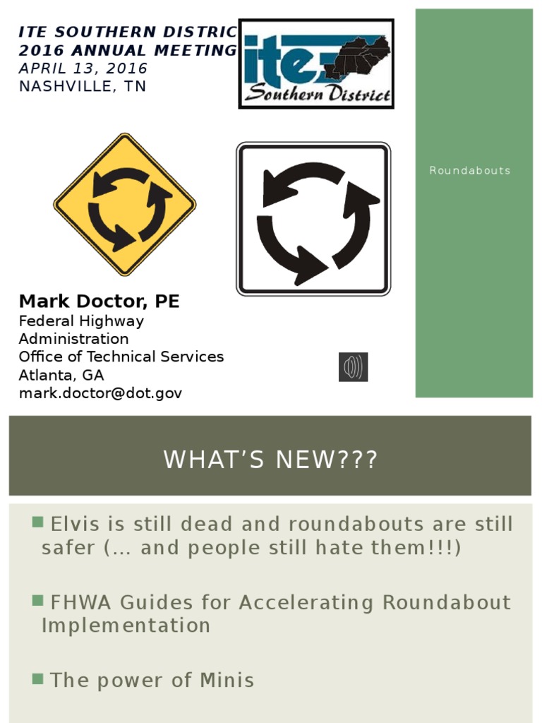 VDOT Powerpoint 2 | PDF | Traffic | Intersection (Road)