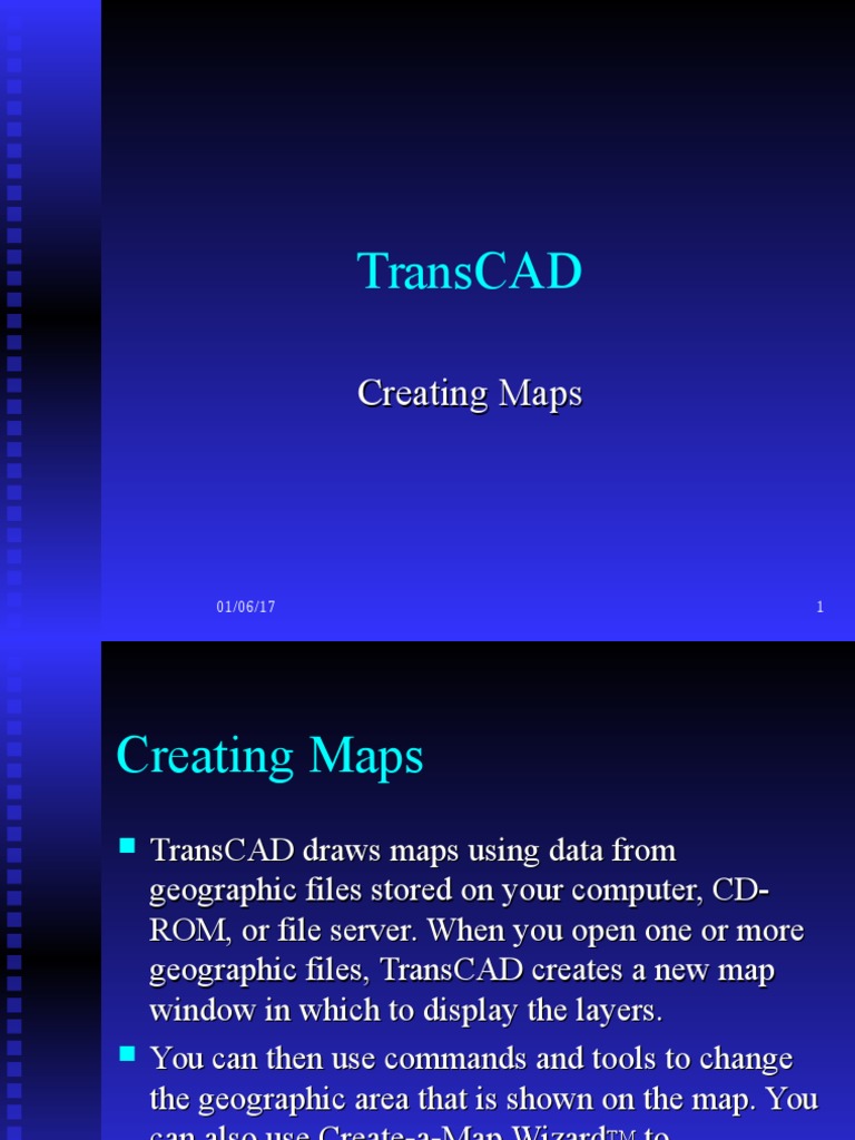 TransCAD 3 CreatingMaps | PDF | Map | Computer File