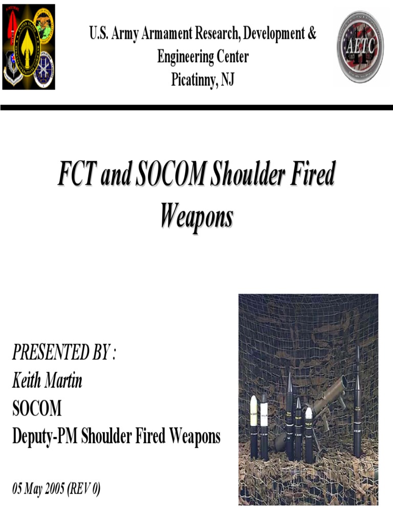 FCT and SOCOM Shoulder Fired Weapons | PDF | Shell (Projectile) | Projectiles