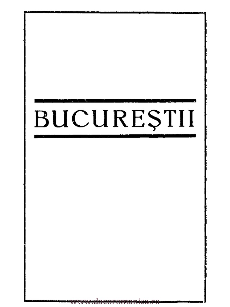 Bucuresti Planuri PDF | PDF