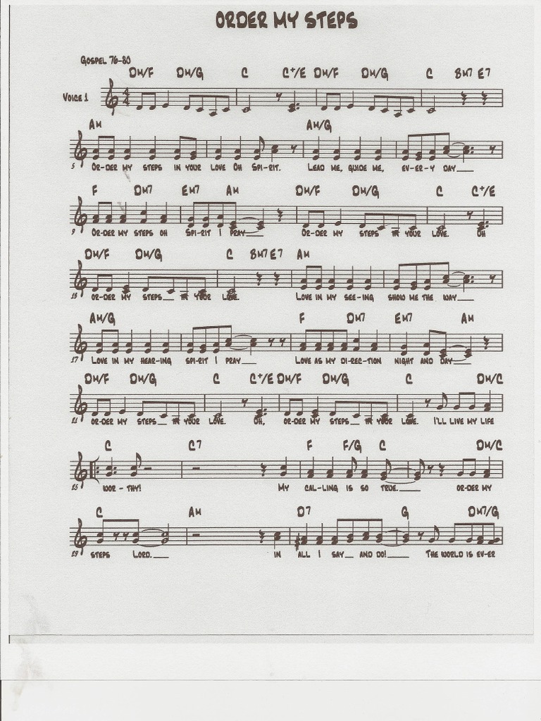 Order My Steps | PDF