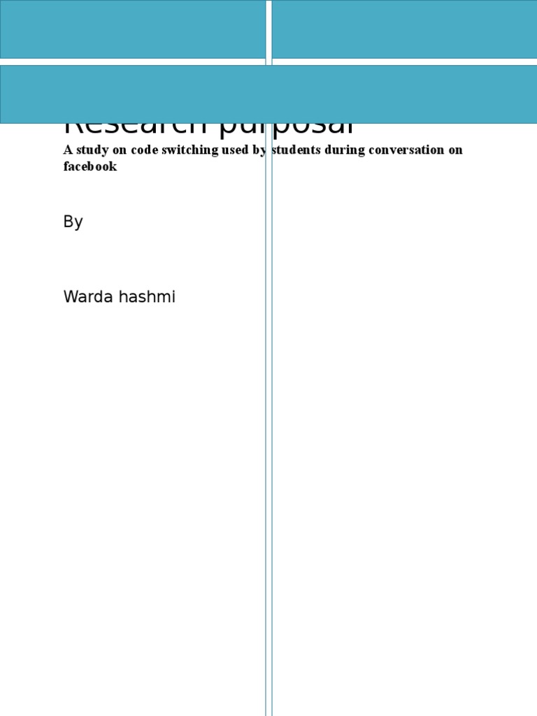 A Study On Code Switching Used by Studen | PDF | Multilingualism ...