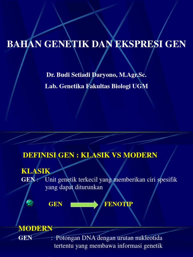 Dasar Genetika dan Ekspresi Gen | PDF | Sains & Matematika