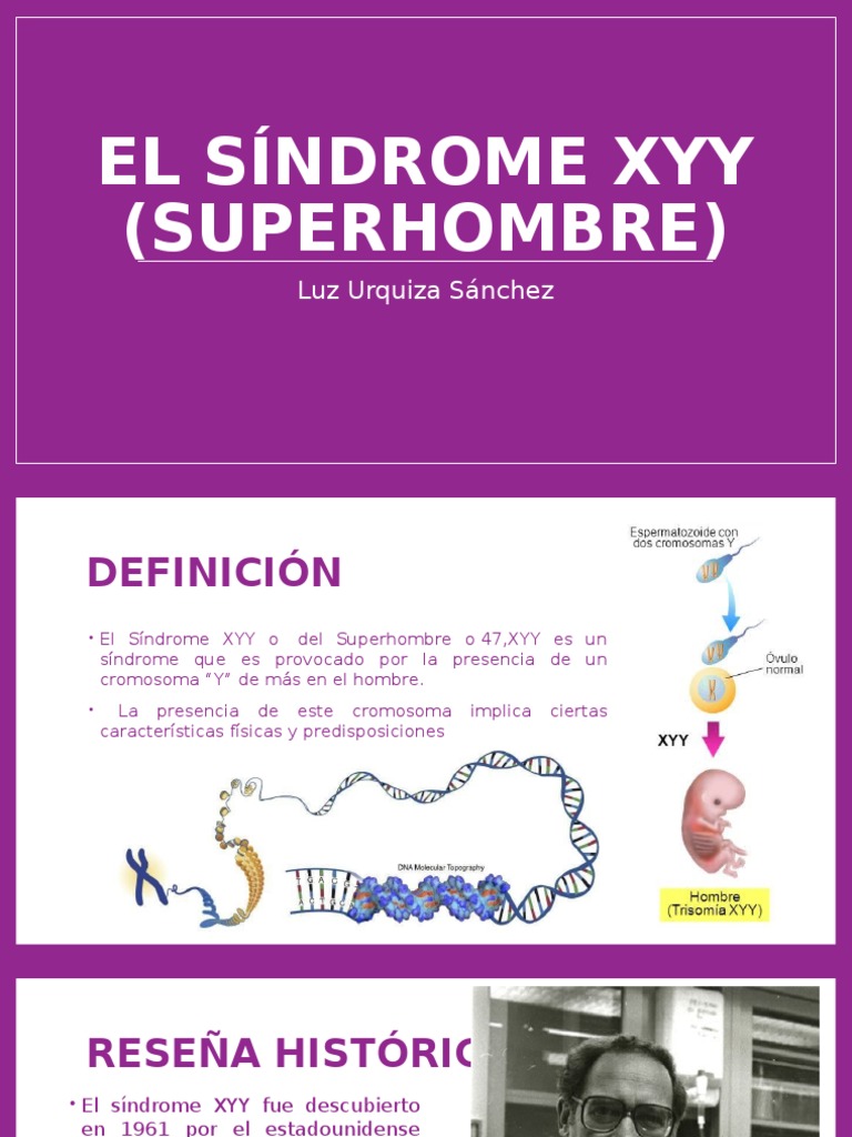 El Síndrome Xyy (Superhombre) | PDF | Enfermedades y trastornos | Medicina CLINICA