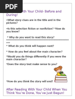 Reading With Your Child | PDF