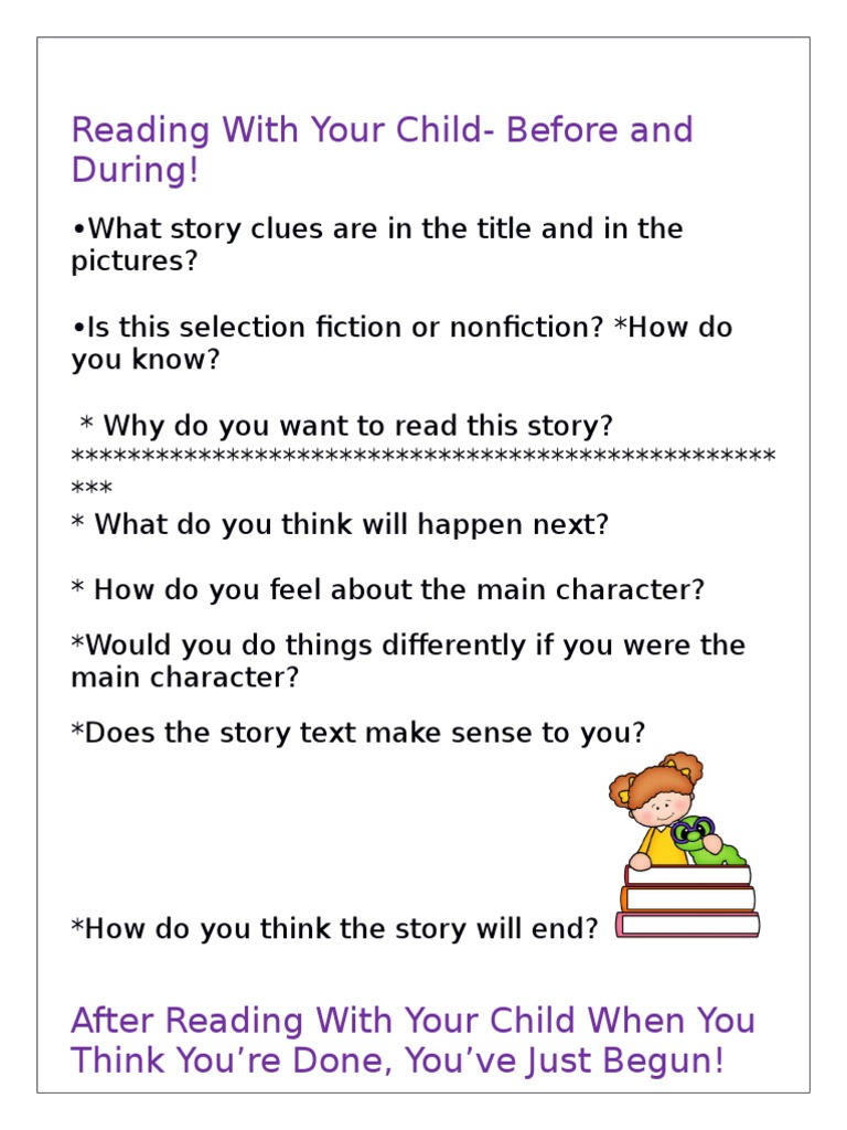 Reading With Your Child | PDF | Books