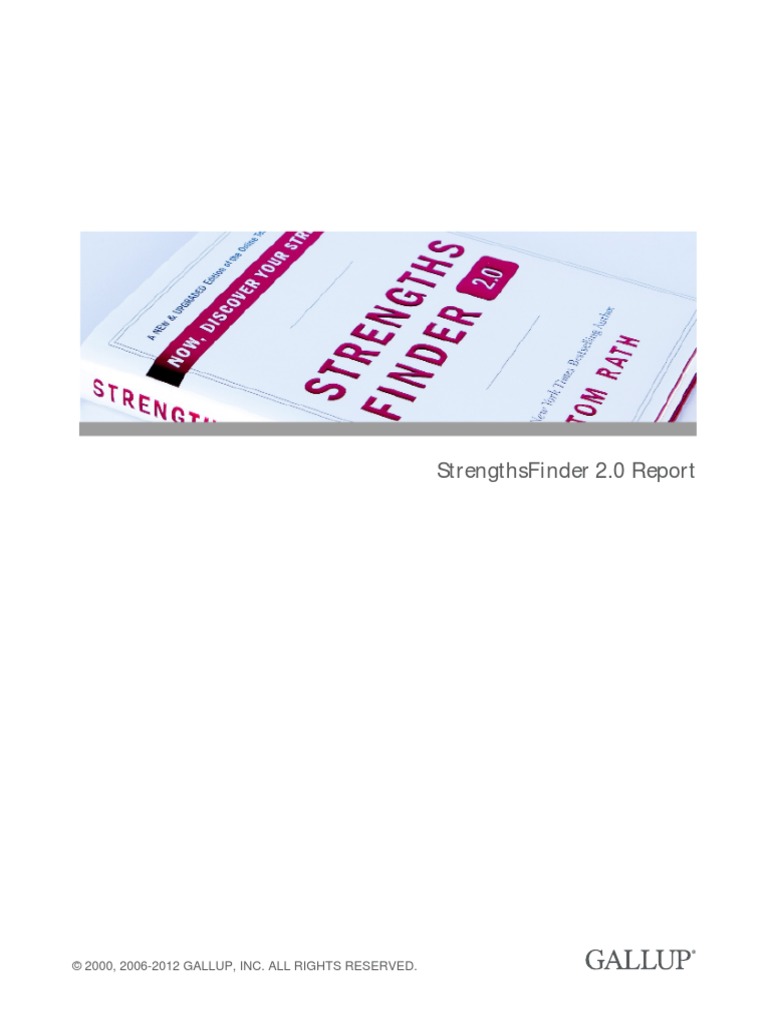 Strength Finder 2 0 Quiz | PDF | Empathy | Mentorship