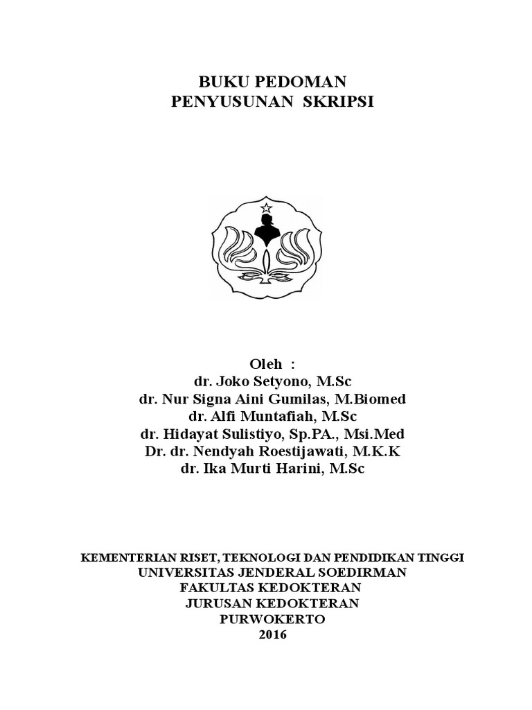 Buku Panduan Skripsi Kti 2016 | PDF
