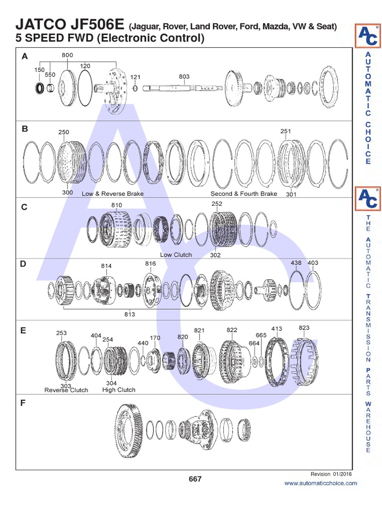 Jatco Jf506E: 5 SPEED FWD (Electronic Control) | PDF