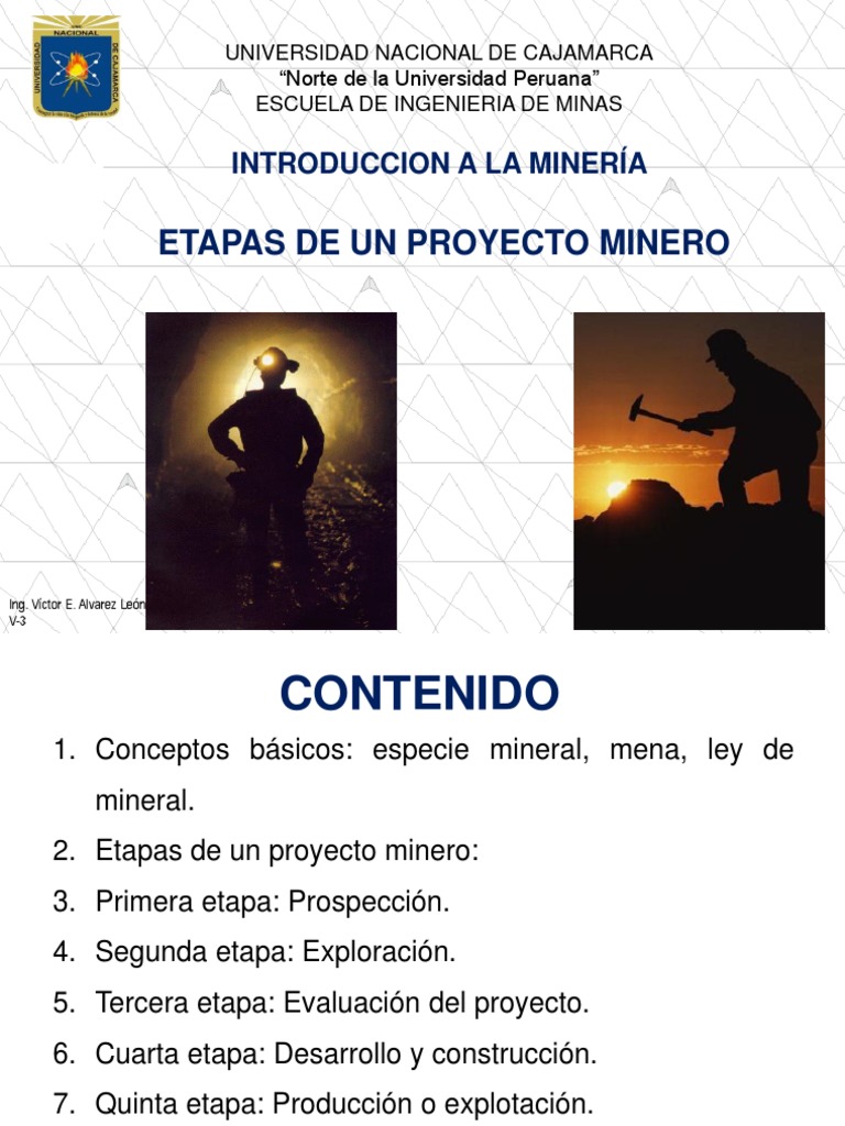 Etapas de Un Proyecto Minero | Minería | Minerales
