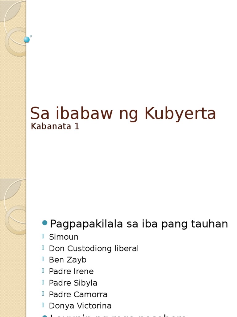 Sa Ibabaw NG Kubyerta | PDF