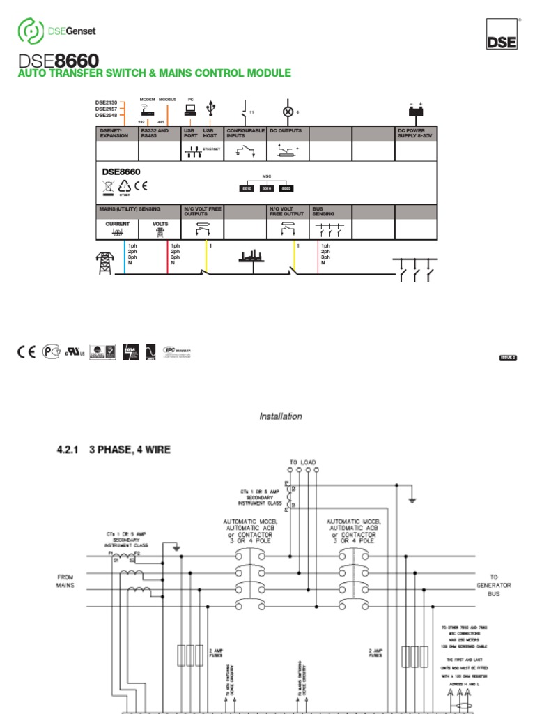 DSE8660 Wiring Diagram | PDF | Technology & Engineering