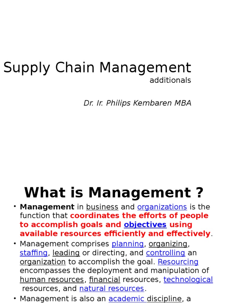 SCM - Addendum | Download Free PDF | Supply Chain Management | Logistics