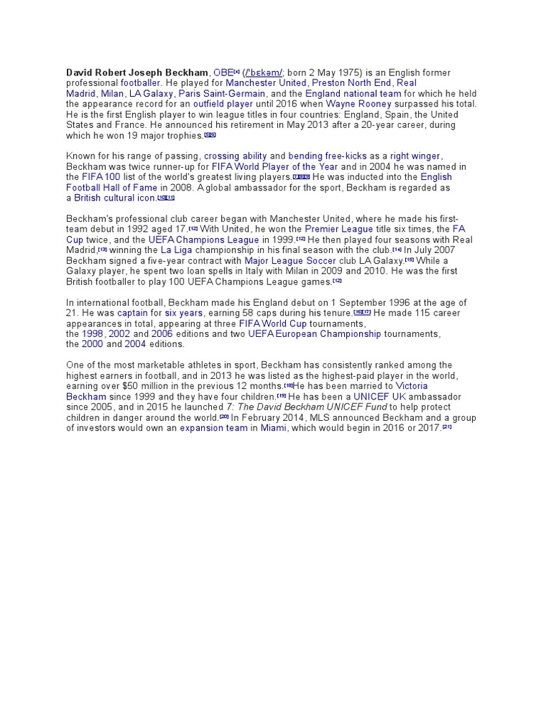 David Robert Joseph Beckham