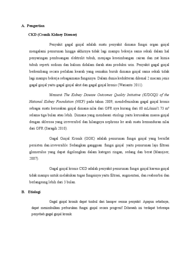 LP CKD Dengan ALO + HD | PDF