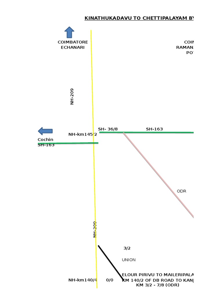 Kinathukadavu To Chettipalayam Byepass Road KM 0/0 - 7/850 | PDF