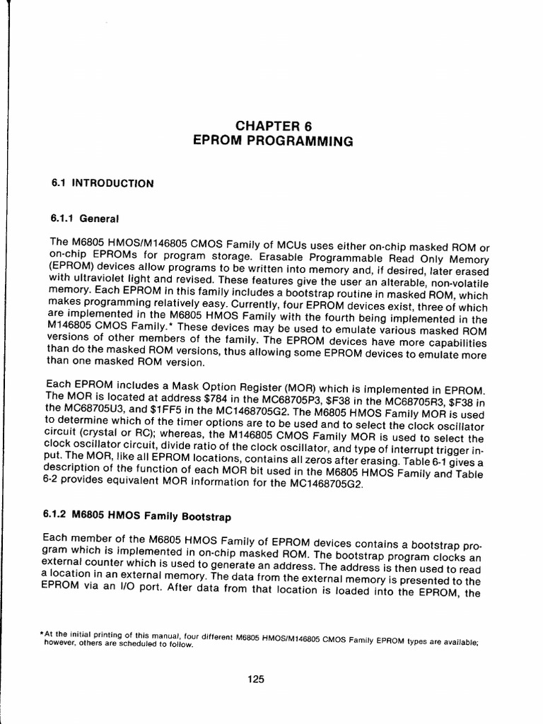 6805 Eprom Programming | PDF