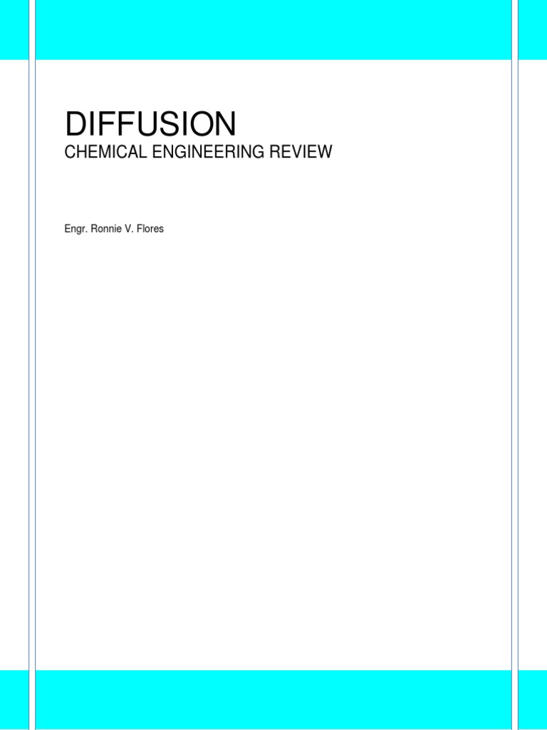 Diffusion Lecture Notes | Diffusion | Chemical Engineering