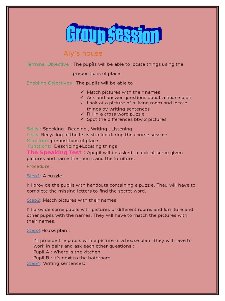 Aly's House: Terminal Objective | PDF