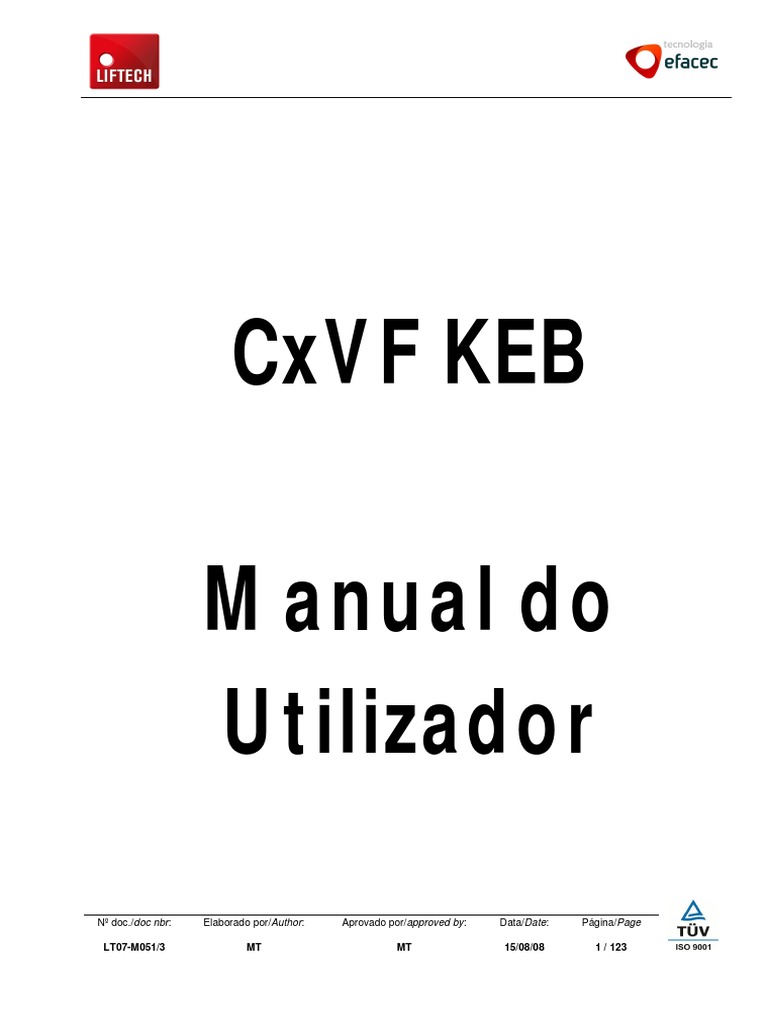 Lt07-m051 - Manual CX - VF - Keb | PDF | Rede elétrica | Eletromagnetismo
