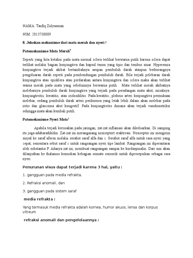 Mekanisme Mata Merah | PDF