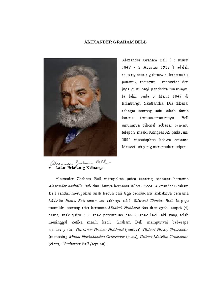 Alexander Graham Bell | PDF