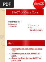SWOT Analysis: Strengths Weaknesses Internal | PDF | Coca Cola | Cola