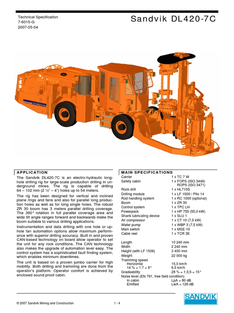 7-6015-G (DL420-7C) PDF | PDF | Drilling Rig | Pump
