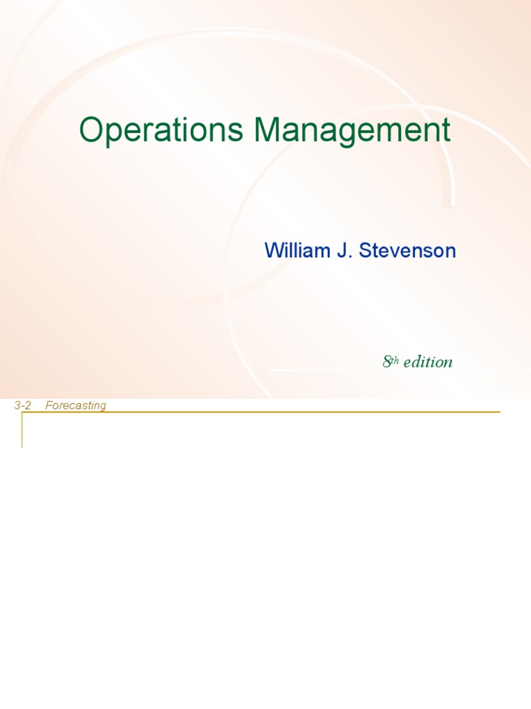 Chap003 - Forecasting | PDF | Forecasting | Errors And Residuals