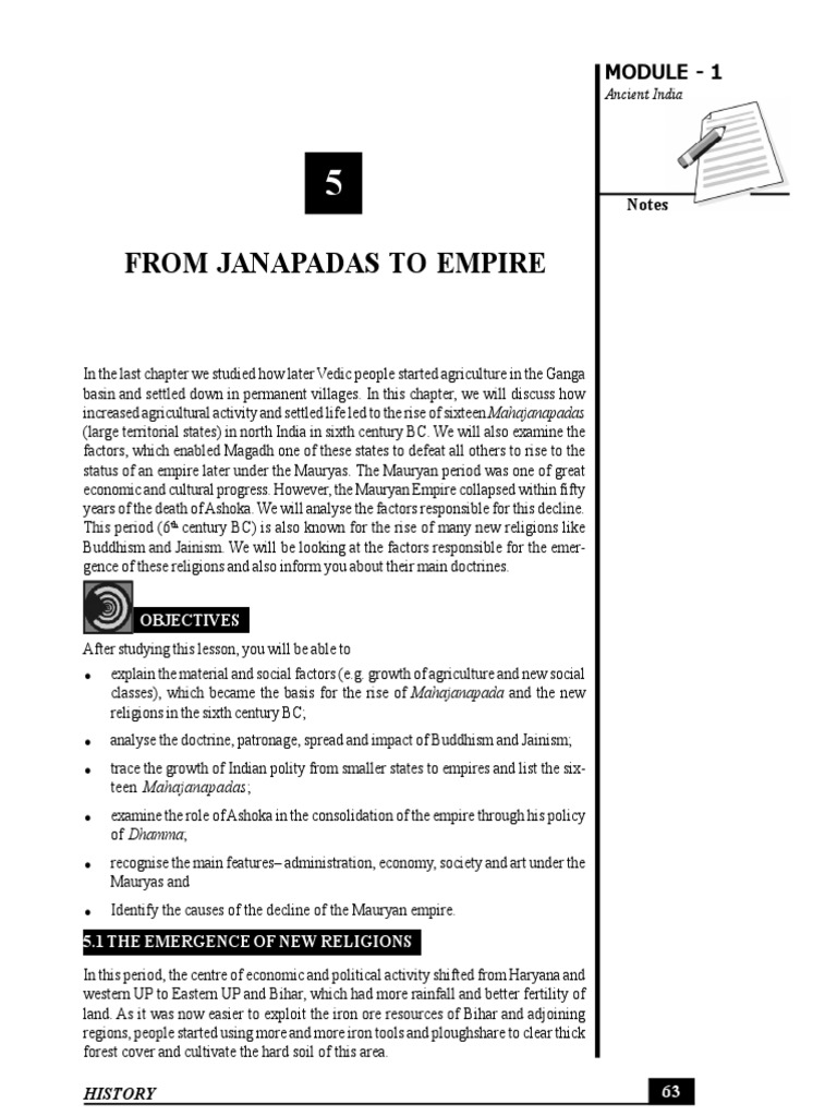 Janapadas & Mahajanapadas | PDF | Ashoka | Indian Religions