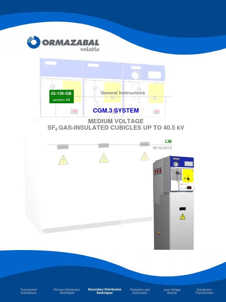 Ormazabal CGM.3 System | PDF | Switch | Electrical Substation