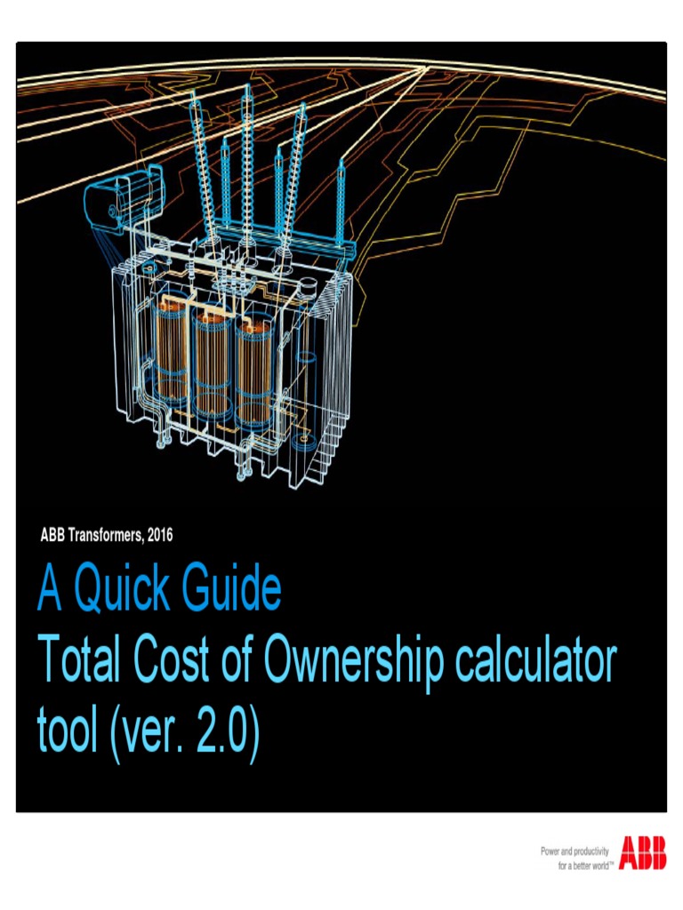 A Quick Guide TCO Tool 2.0 | PDF | Total Cost Of Ownership | Transformer