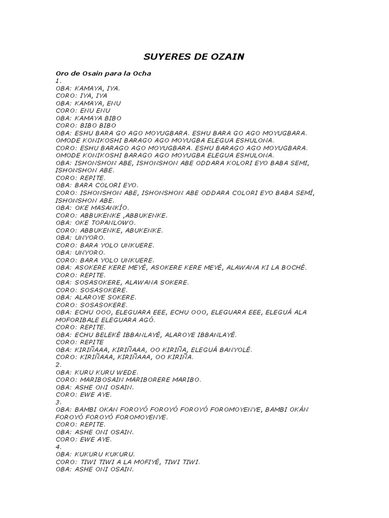 Cantos Ozain | PDF | Religión y creencia | Naturaleza