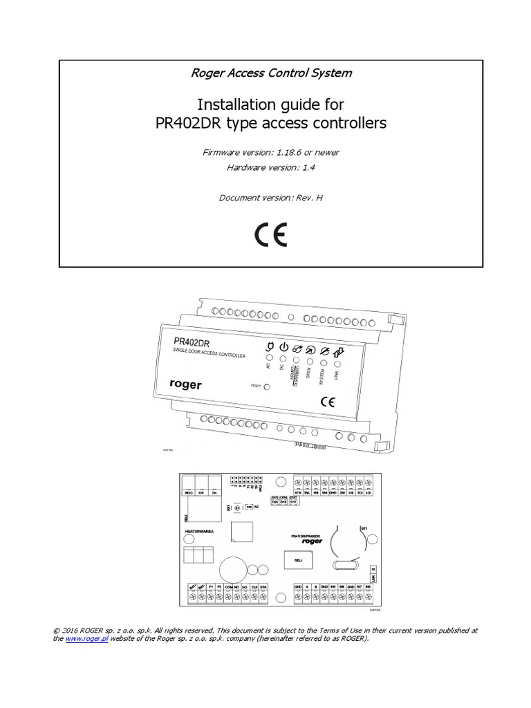 PR402DR Installation Guide Rev.H | PDF | Power Supply | Computer Network