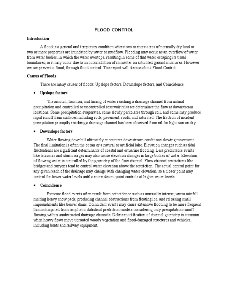 Flood Control | PDF | Flood Control | Flood