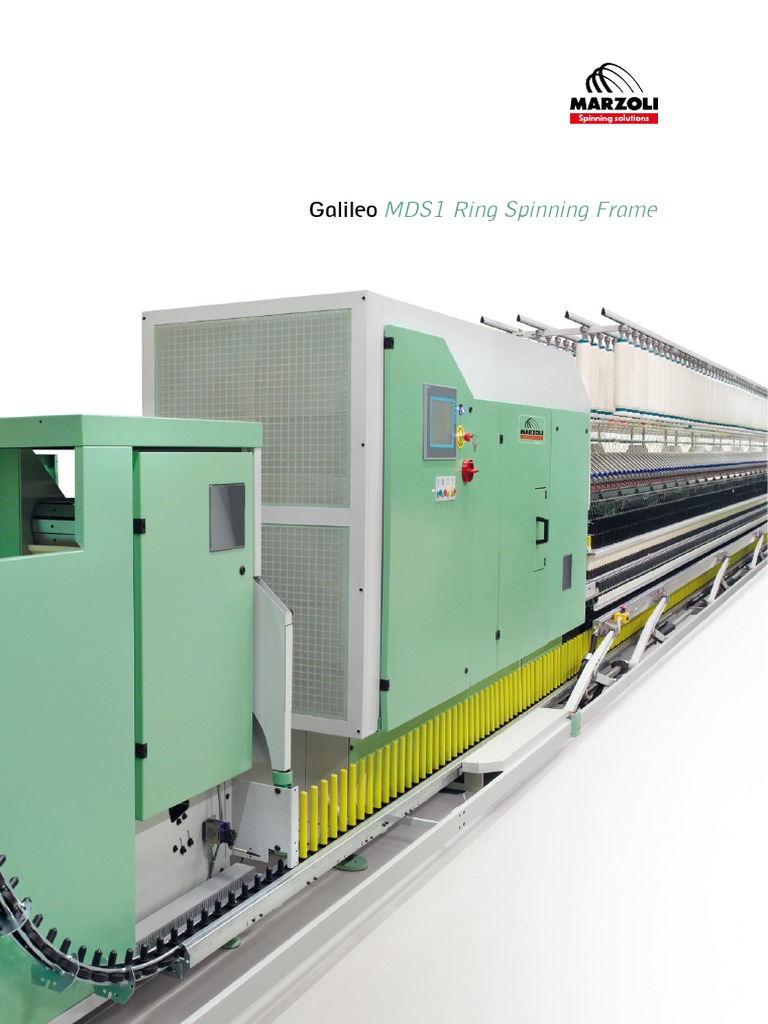Galileo MDS1 Ring Spinning Frame Overview | PDF | Spindle (Textiles ...