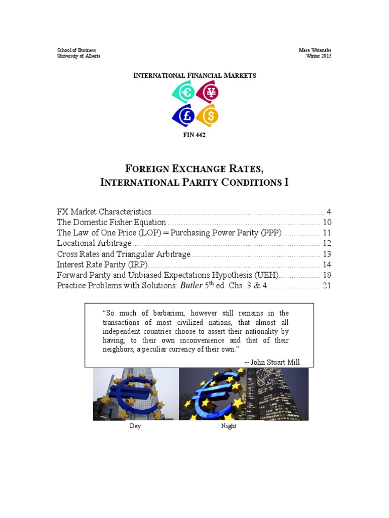 A FX Rates Intl Parity Conds | PDF | Exchange Rate | Euro