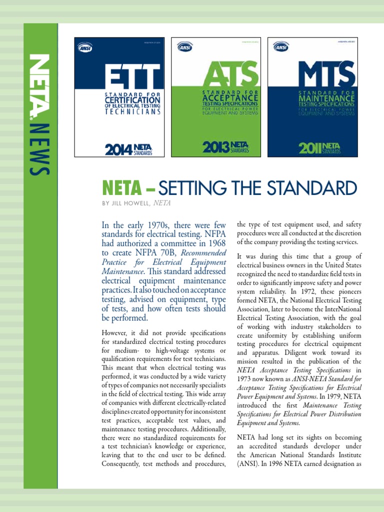Neta Setting The Standards | Download Free PDF | Professional ...