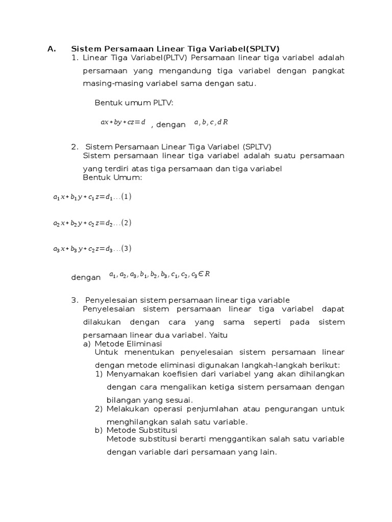 SPLTV | PDF | Metode & Bahan Ajar | Komputer