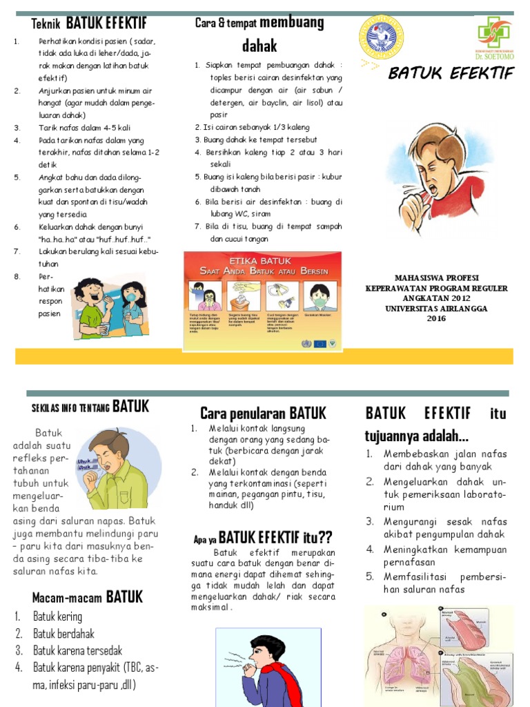 Teknik Batuk Efektif untuk Kesehatan | PDF